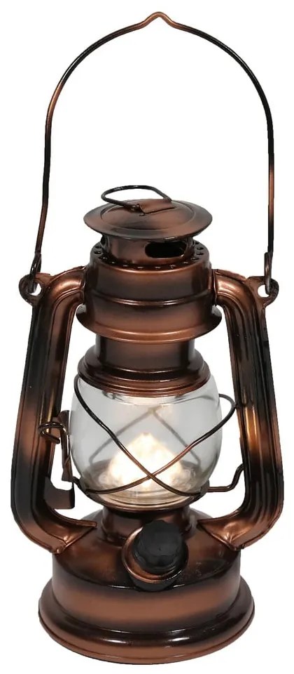 LED lucerna v bronzové barvě (výška 19 cm) – Hilight