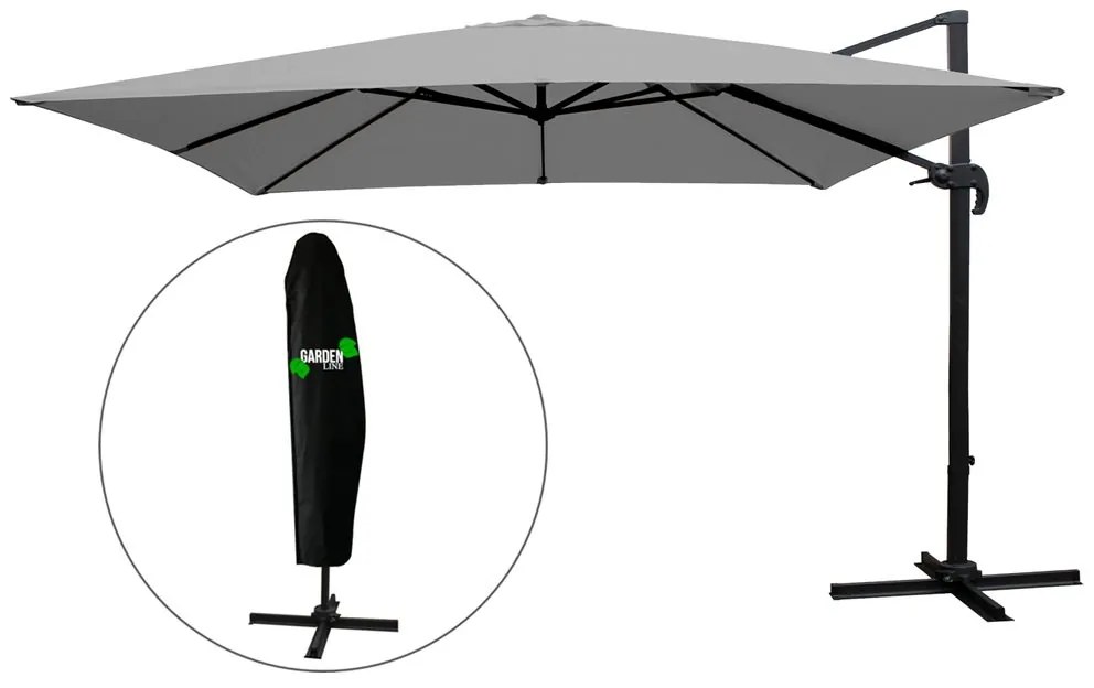 Chomik Slunečník Mini Roma 250 x 250 cm, šedý