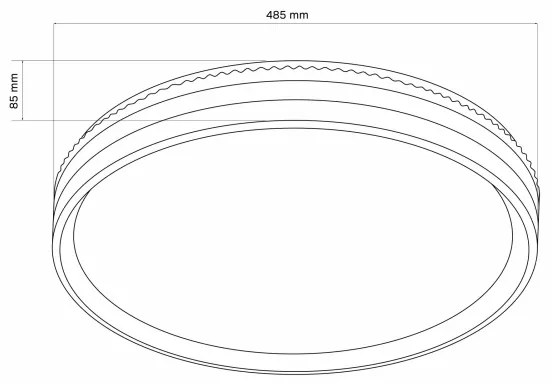LED Stmívatelné stropní svítidlo BARBARA LED/72W/230V 3000-6000K + DO