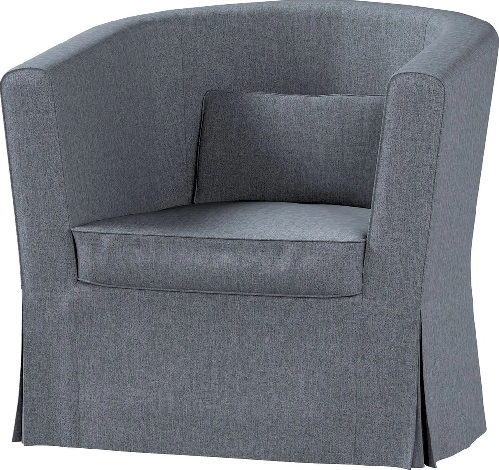 Potah na křeslo IKEA Ektorp Tullsta barva šedá látka pletený vzor