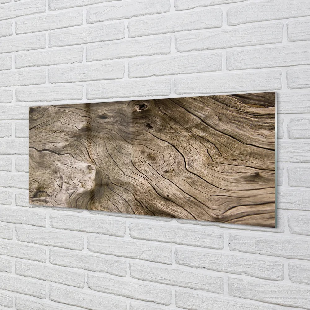 akrylový obraz Dřevo uzlů obilí 120x60 cm