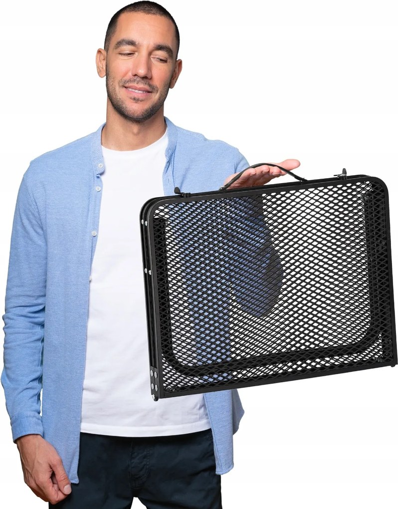 Skládací kempingový turistický stůl Komo 60 cm černý