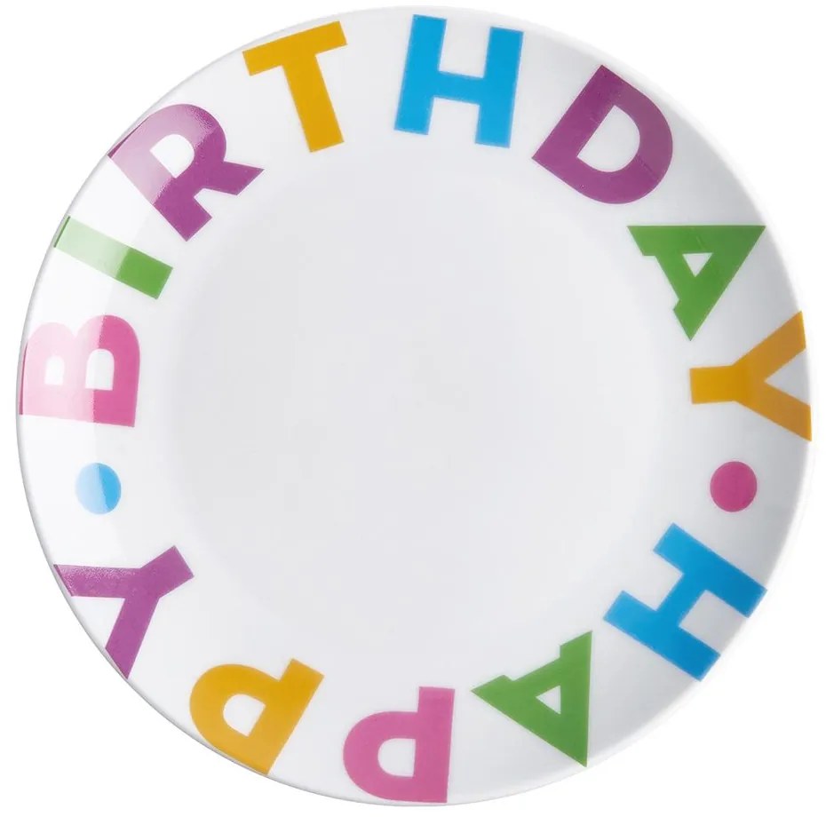 HAPPY BIRTHDAY Talíř 20 cm - mix