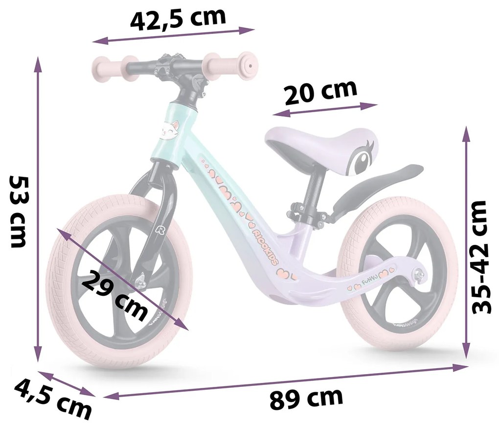 Balanční kolo Ricokids FUNNU pro děti - ideální první kolo pro rozvoj motoriky a rovnováhy