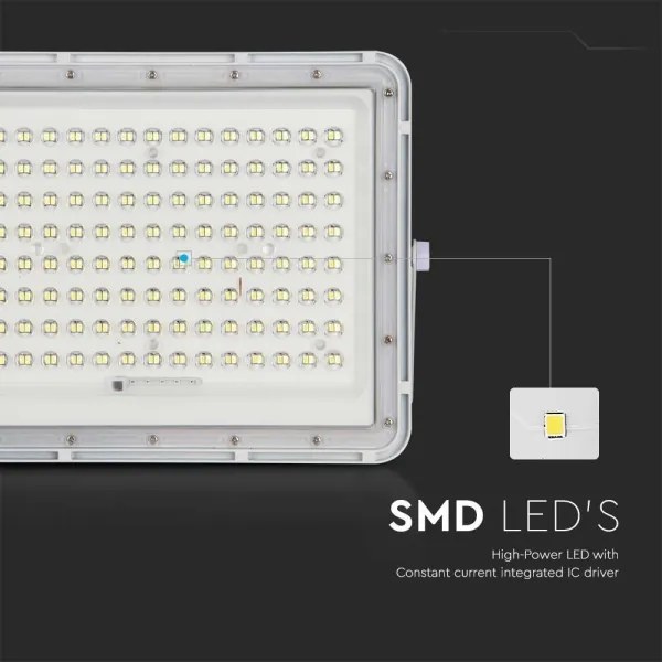LED Venkovní solární reflektor LED/20W/3,2V 4000K bílá + DO