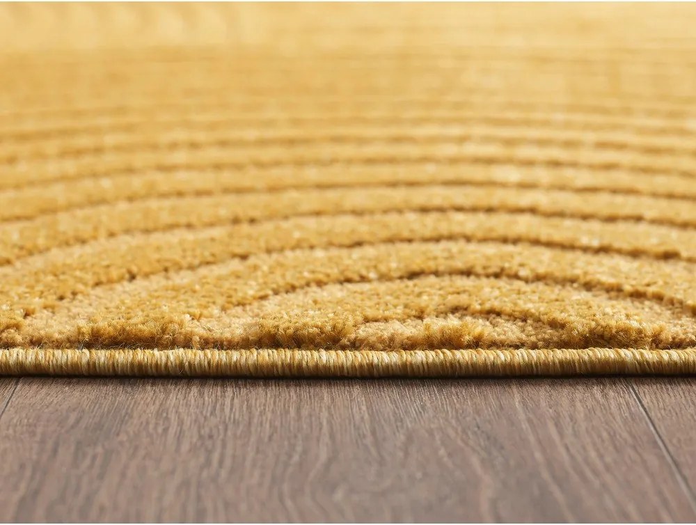 Okrově žlutý koberec 160x230 cm Whirl – ESTE