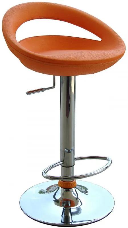 Barová židle 2-35 E oranžová