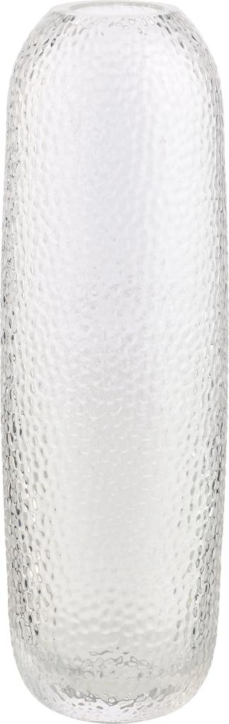 Váza Una s bublinkami 9 x 29 cm průhledná
