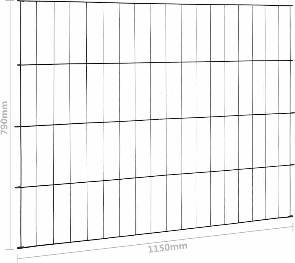 Zahradní plot 115 x 79 cm zelený 146105