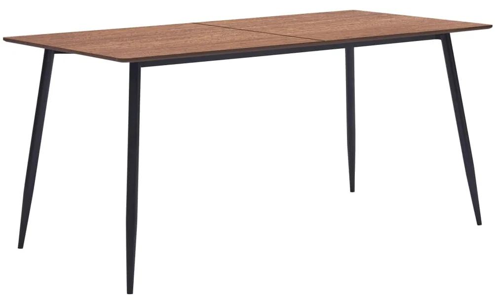 281567 vidaXL Jídelní stůl hnědý 160 x 80 x 75 cm MDF