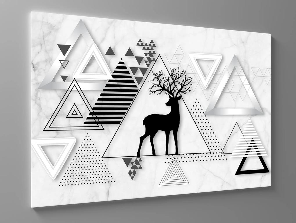 Liox Abstraktní obraz jelen Rozměr: 120 x 80 cm