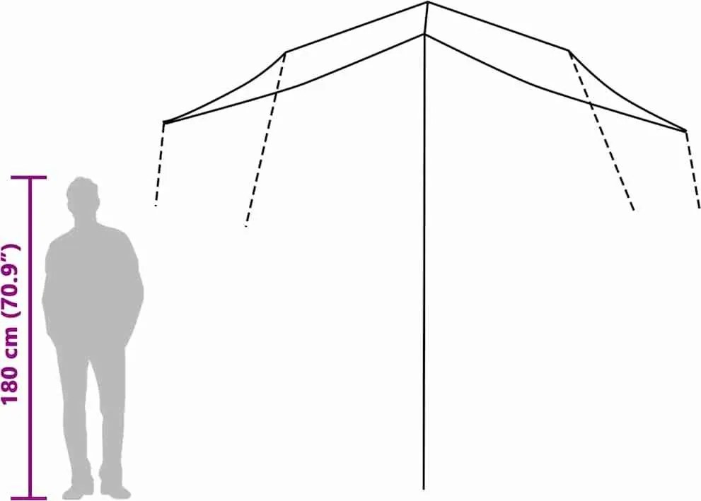 vidaXL Kempingová plachta 300 x 294 cm nepromokavá [94652] Barva: Zelená