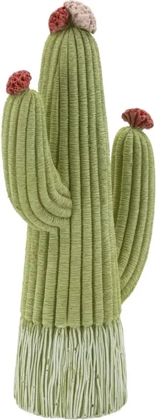 Dekorativní soška Cactus 25 cm zelená