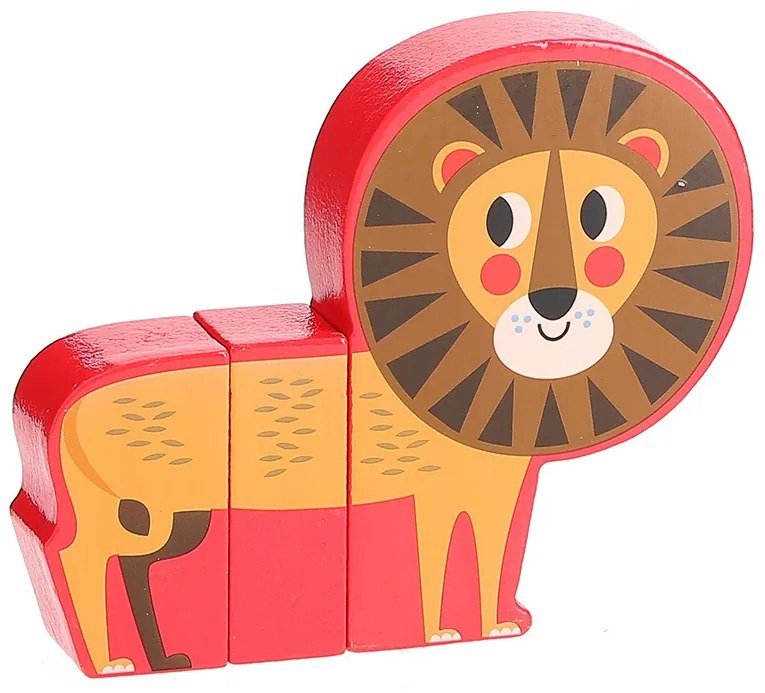 Vilac Dřevěné puzzle Veselé safari
