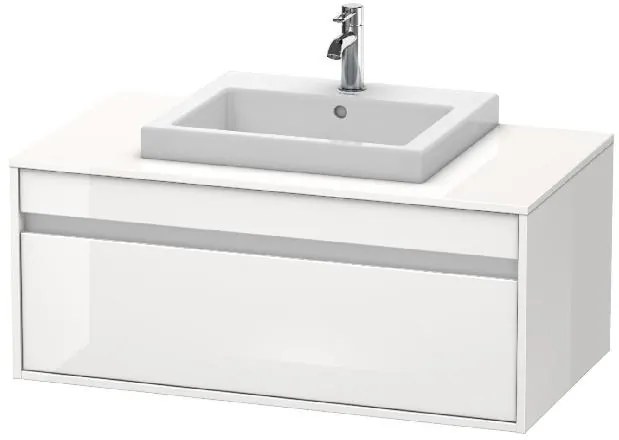 Duravit Ketho - Umyvadlová skříňka 43x100x55 cm, 1 zásuvka, lesklá bílá KT679502222