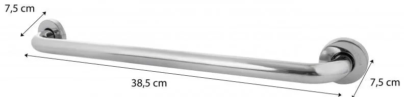 Erga Erga, nástěnné rovné madlo 35cm, chromová, ERG-YKA-P.ROD-CHR