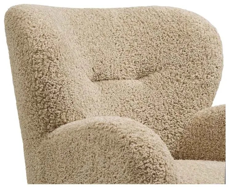 Designové křeslo Uruchillay světle hnědé