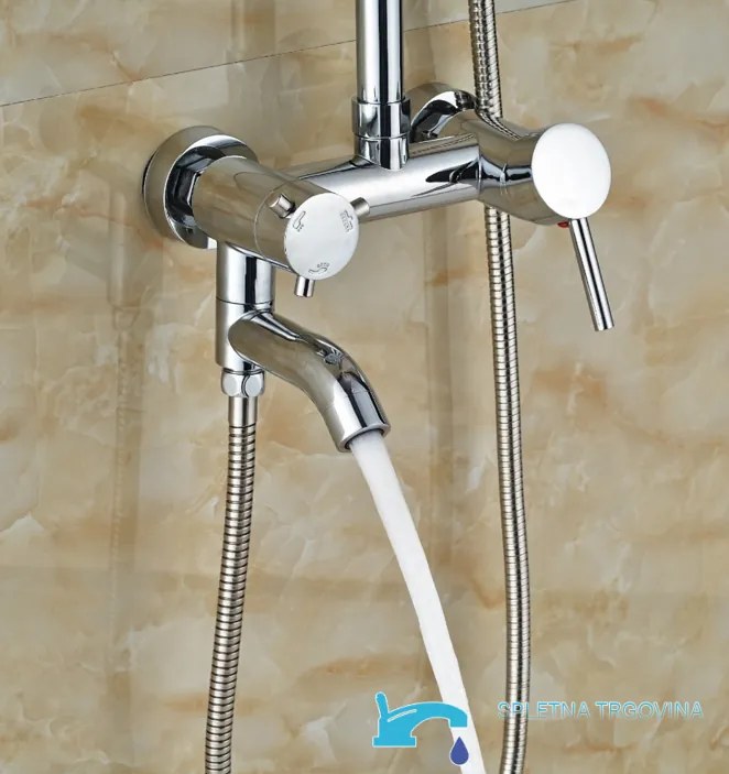 Nástěnný sprchový panel EYN NT96245 v chromovaném provedení