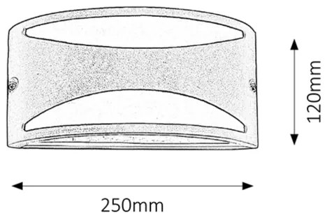 Rabalux 8359 - Venkovní nástěnné svítidlo MANHATTAN 1xE27/60W/230V IP54