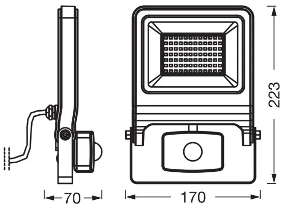Osram - LED Reflektor se senzorem ENDURA LED/50W/230V 4000K IP44