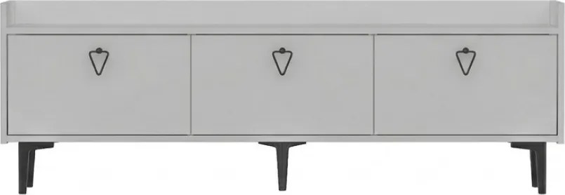 TV stolek PIENA 160 cm, bílý