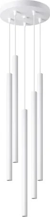 Závěsná lampa SOLLUX PASTELO 5P bílá G9 5x8W bez žárovky SL.1175
