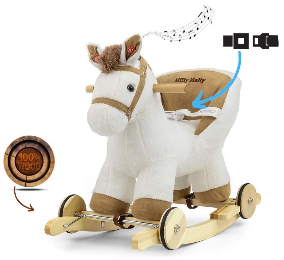 Milly Mally Houpací kůň Polly White