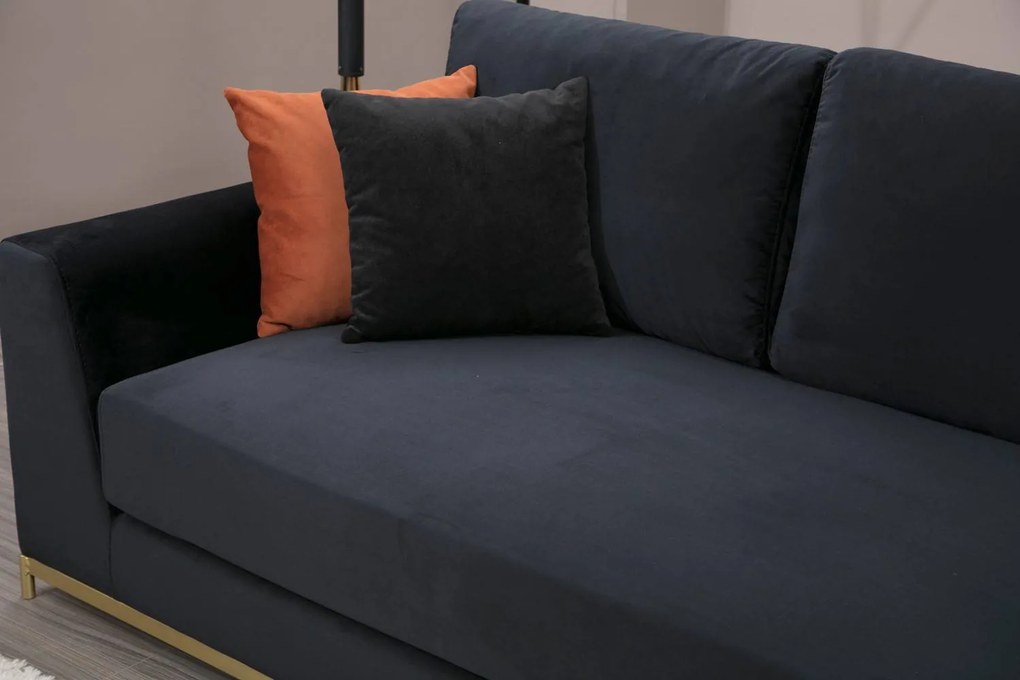 Designová sedačka Dashania 320 cm černá