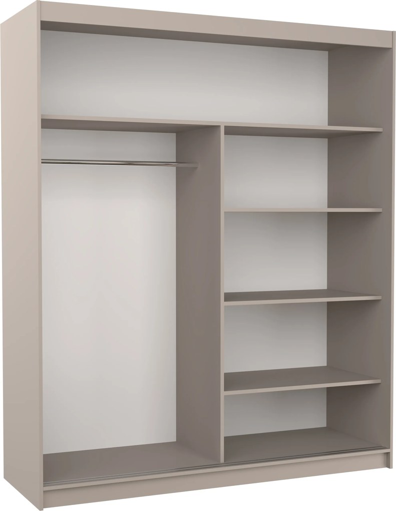 ADRK Furniture Posuvná skříň se zrcadlem ESTI 180 SW-ESI-180-K