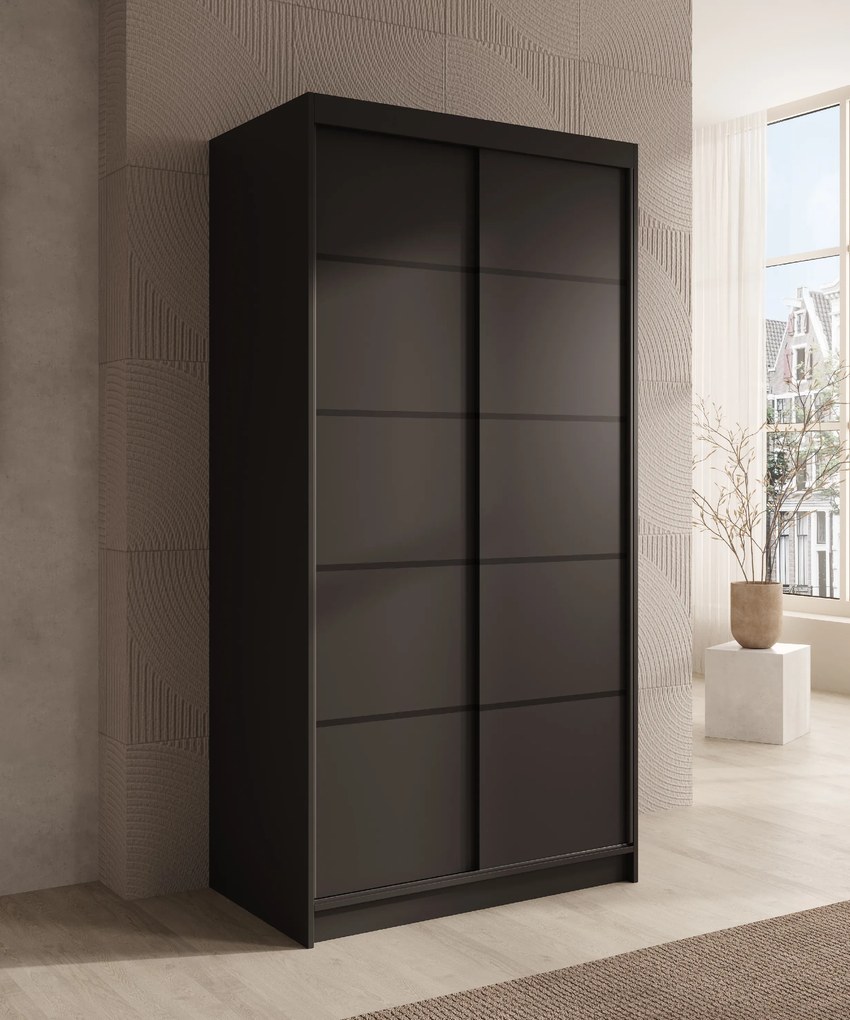 ADRK Furniture Posuvná skříň Verto 100 SW-VER-100-BB
