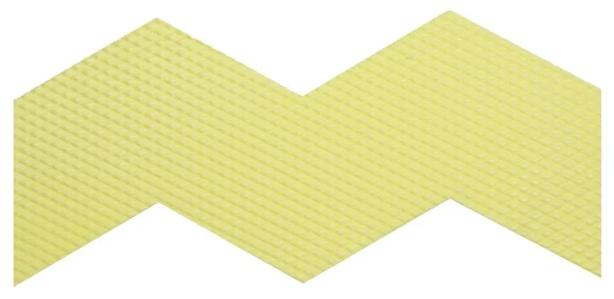 Vylen Ochrana stěn ZIG ZAG - 42,5 x 13,6 cm  Tmavě žlutá