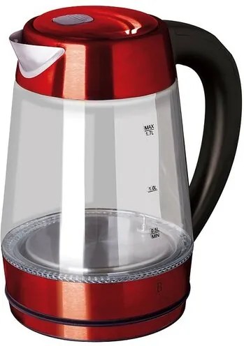 Berlinger Haus Rychlovarná konvice s nastavením teploty Burgundy Metallic Line, 1,7 l