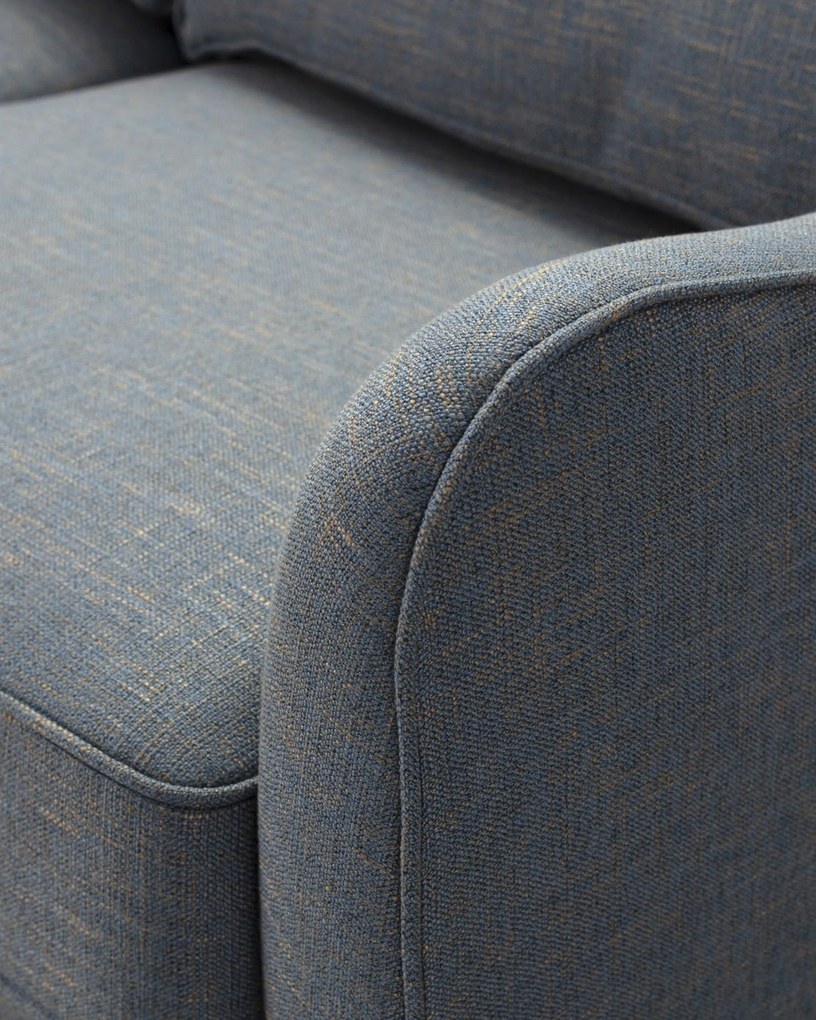 Rohová pohovka Venuste denim blue/brown