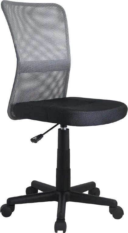 Dětská otočná židle Halmar DINGO šedá-černá