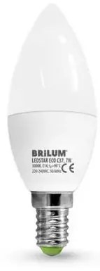 Žárovka LEDSHINE, E14, C37, 7W, 560lm, 4000K, neutrální bílá