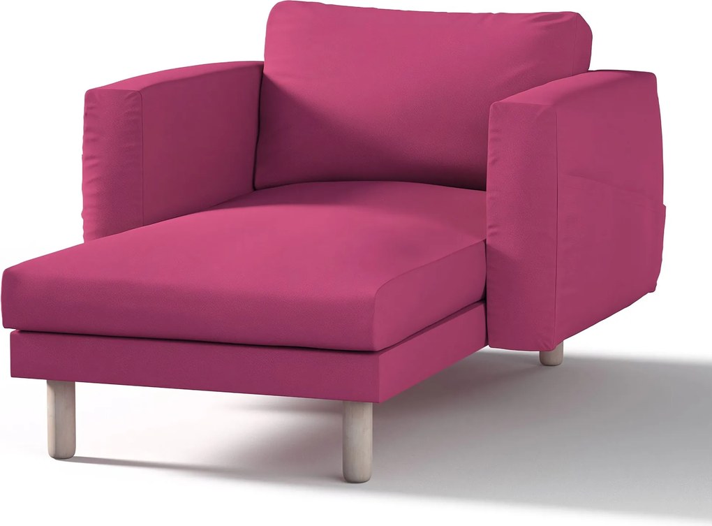 Potah na IKEA Norsborg šezlong s loketními opěrkami barva růžová látka pletený vzor