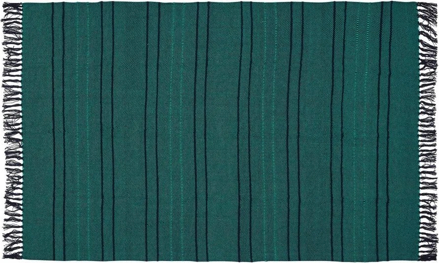 Zelená bavlněná deka 140x200 cm Tap – Hübsch
