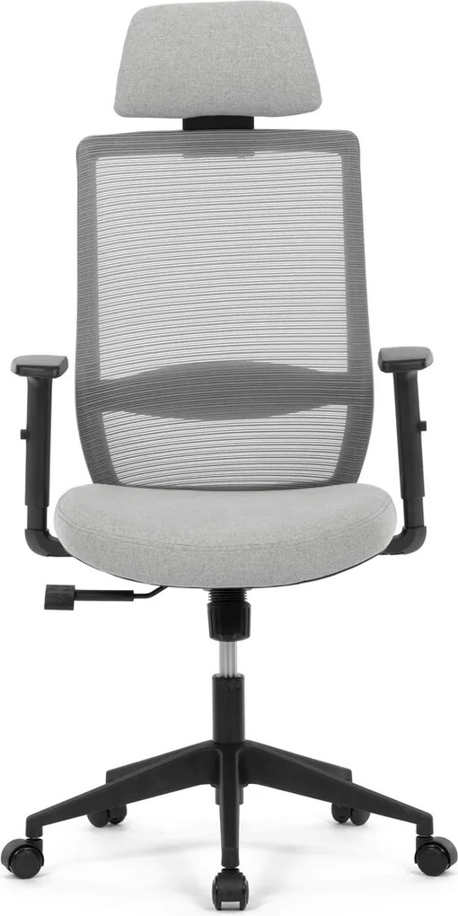 Ergonomická kancelářská židle AURELIE - šedá síťovina