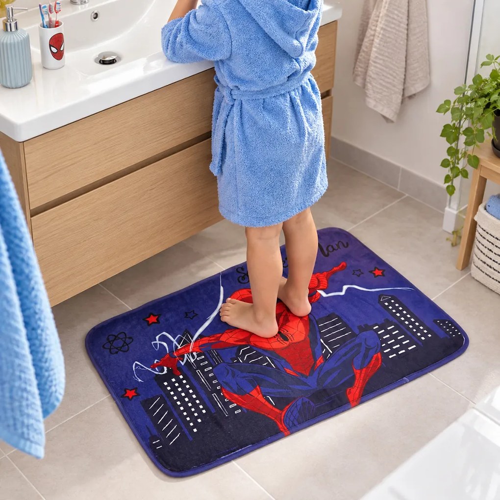 Dětská koupelnová předložka Spider-Man Síla Pavučin 40 × 60 cm