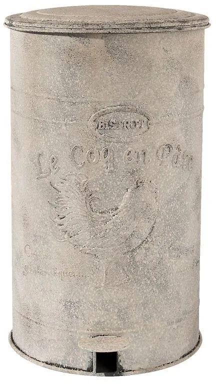 Nášlapný odpadkový koš vintage provence kov Coq Clayre Eef | BIANO