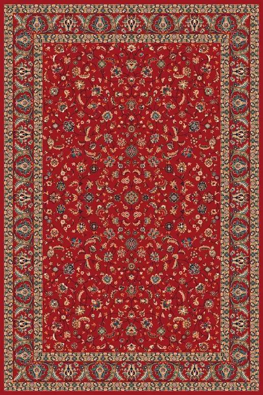 Kusový koberec vlněný Agnella Isfahan Sanza Bordo Červený Rozměr: 240x340 cm