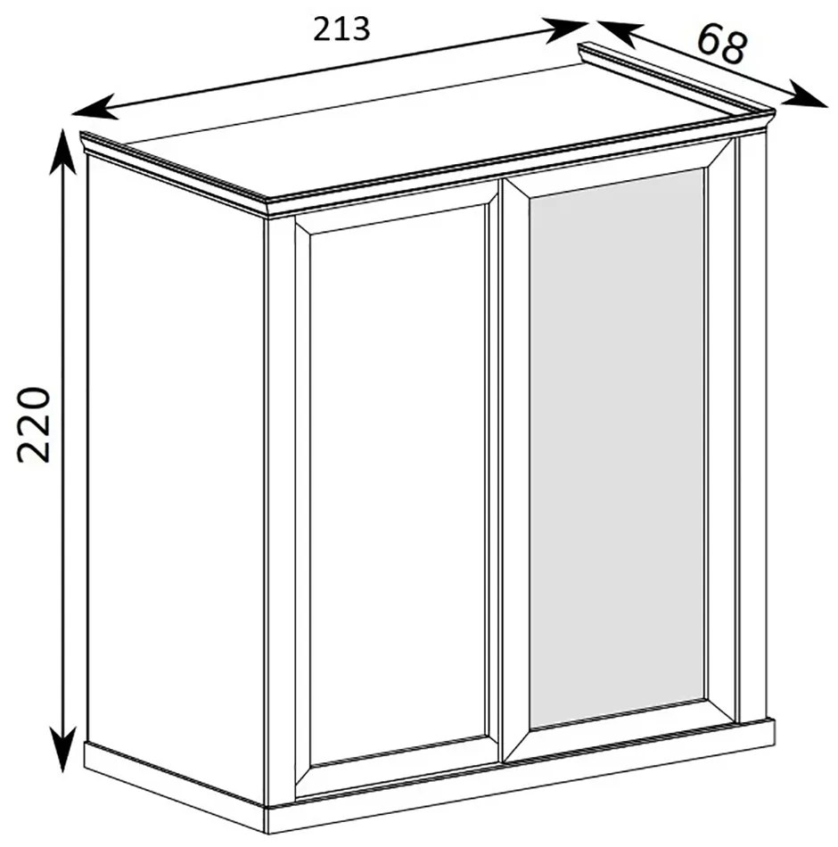 Ložnice Antica K | sestava C | 6 dílů | kraft zlatý
