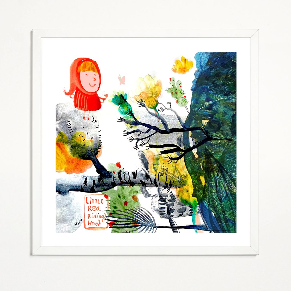 Petra Lemonnier | Karkulka Rám: Bílý, Velikost: 40 x 40 cm