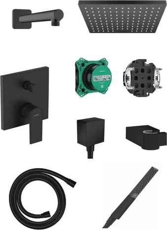 Sprchový systém Hansgrohe včetně podomítkového tělesa matná černá HGBAL2