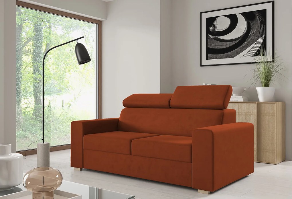 Eka Pohovka ADELA, 174 cm Barva látky: Žlutá (Kronos 01)