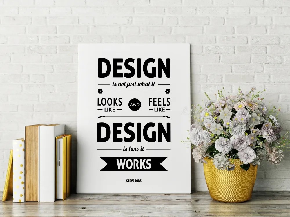 WALLVINIL Obraz na plátně - Steve Jobs Design Velikost: 20x30 cm