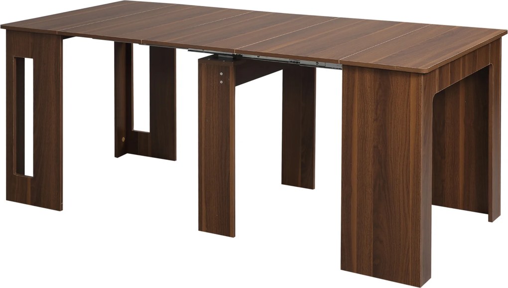 HOMCOM jídelní stůl rozkládací stůl rozkládací kuchyňský stůl jídelní stůl do obývacího pokoje jídelna moderní design hnědá 180 x 85 x 75cm | Aosom