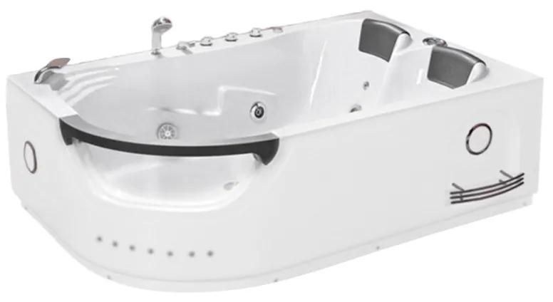 BPS-koupelny Hydromasážní vana HYD-CR665L 180x120 LEVÁ bez ohřevu vody