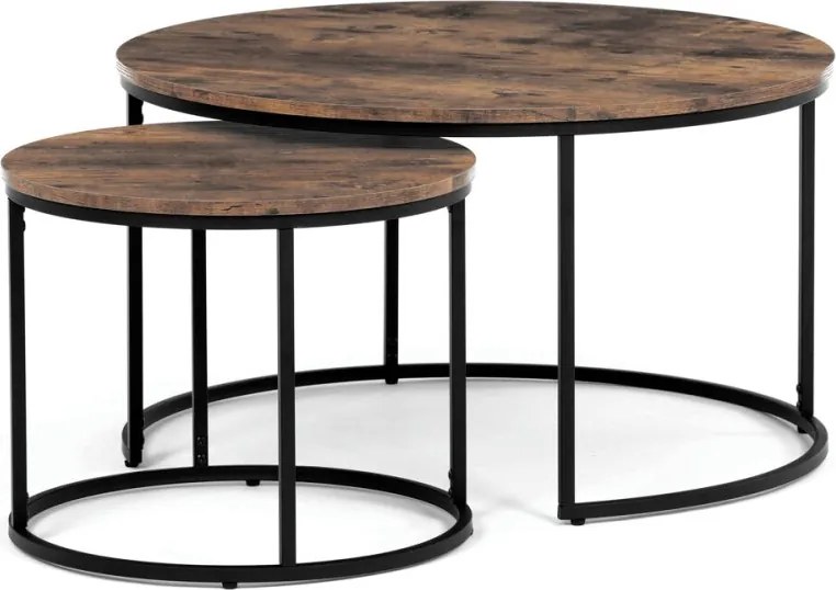 Konferenční stolek 80x80x45cm AF-3002 OLW, mdf, old wood