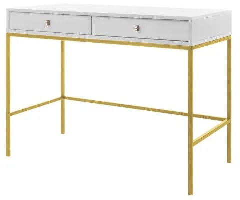 Konzový stolek Tonkor Gold TT104, Barva: bílá